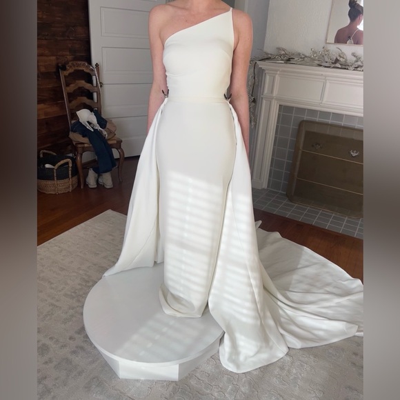 Sarah Seven | Dresses | Sarah Seven Wedding Dress With Custom ...